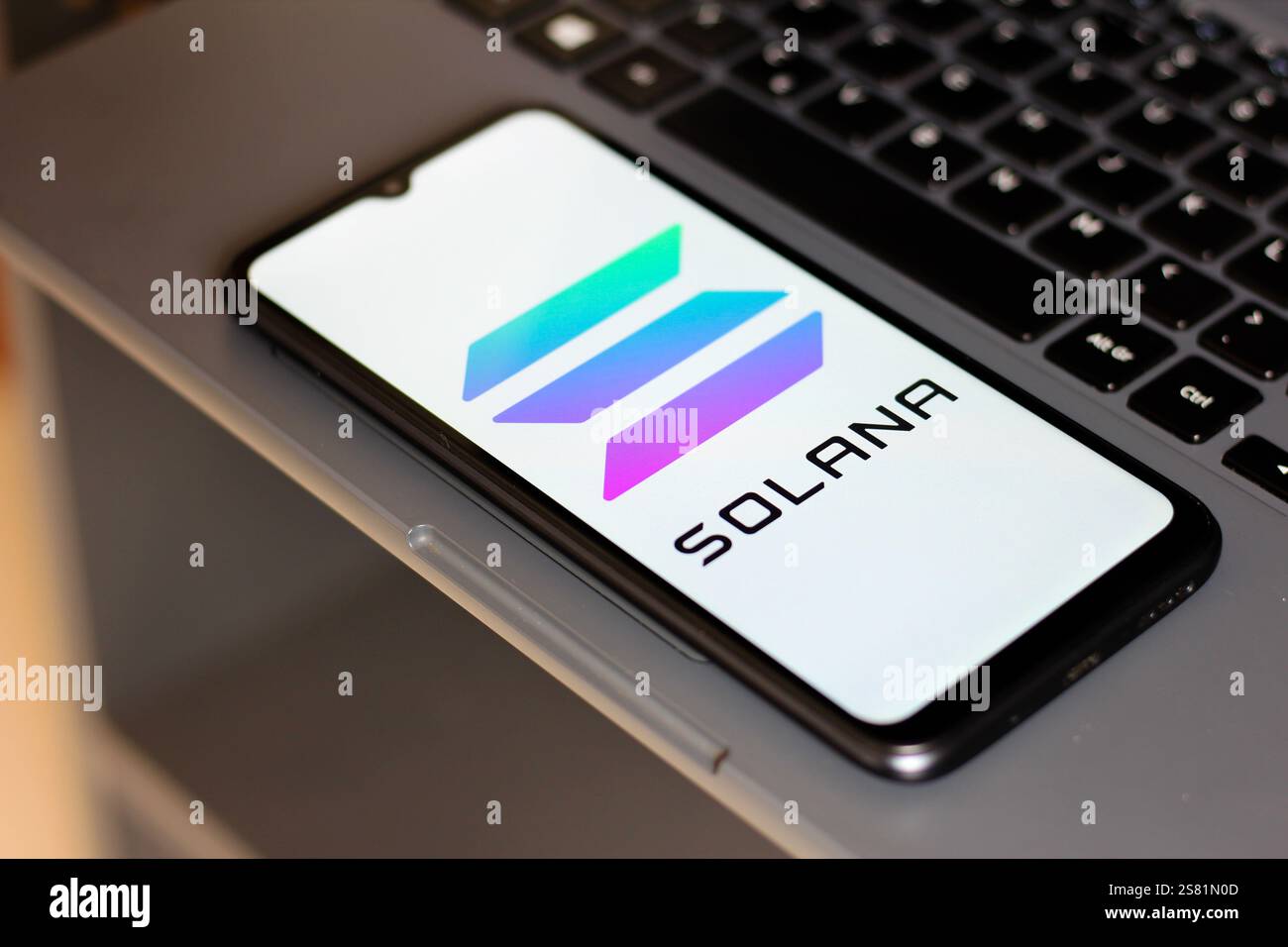 Canada. 20th Jan, 2025. In this photo illustration, the Solana logo is ...