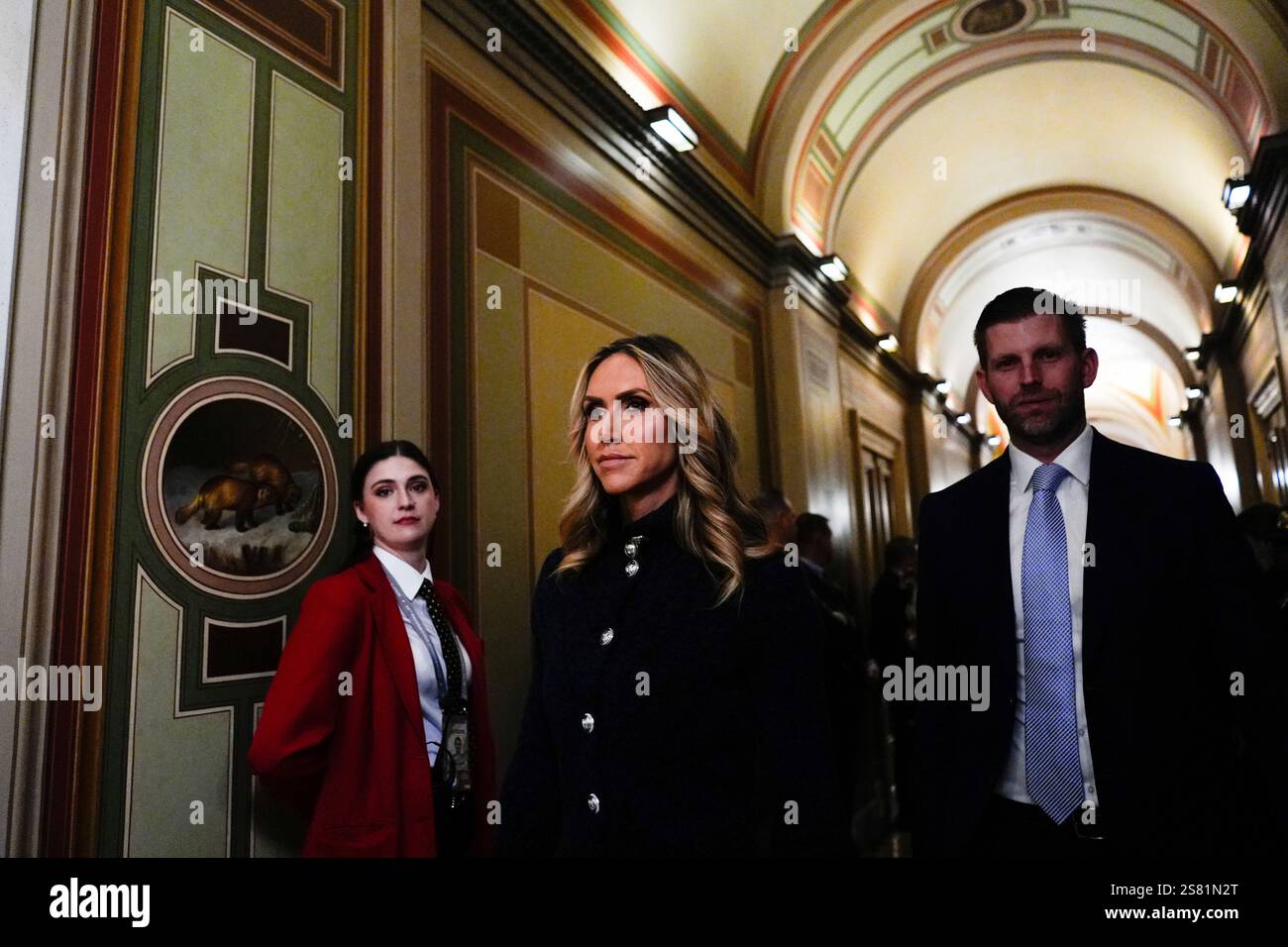 WASHINGTON, DC - JANUARY 20: Lara and Eric Trump arrives ahead of the ...