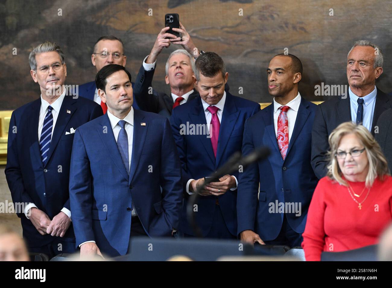 (L-R) US Secretary of Treasury nominee Scott Bessent, Secretary for ...