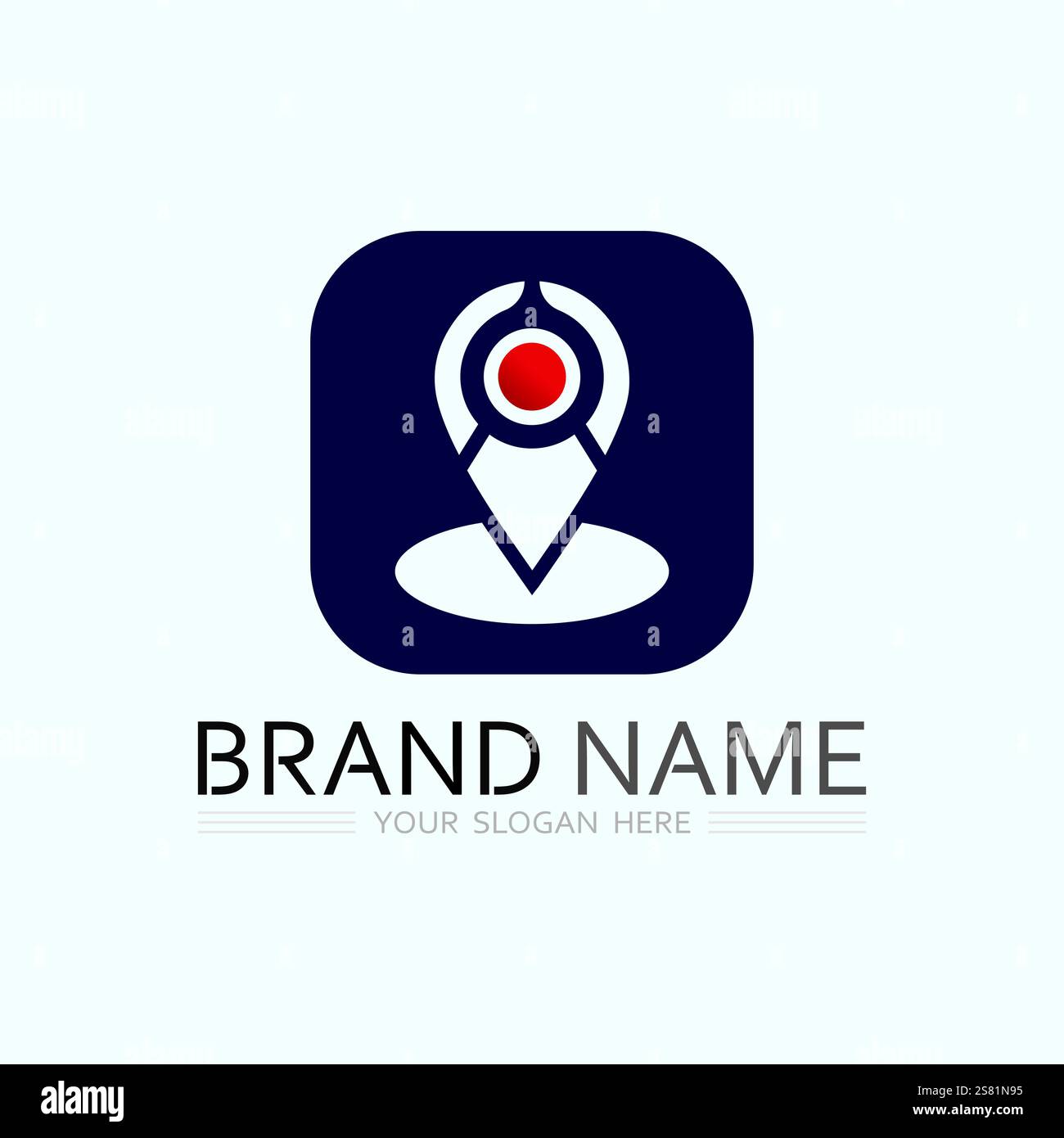 GPS and MAP logo navigator sign location symbol design vector ...