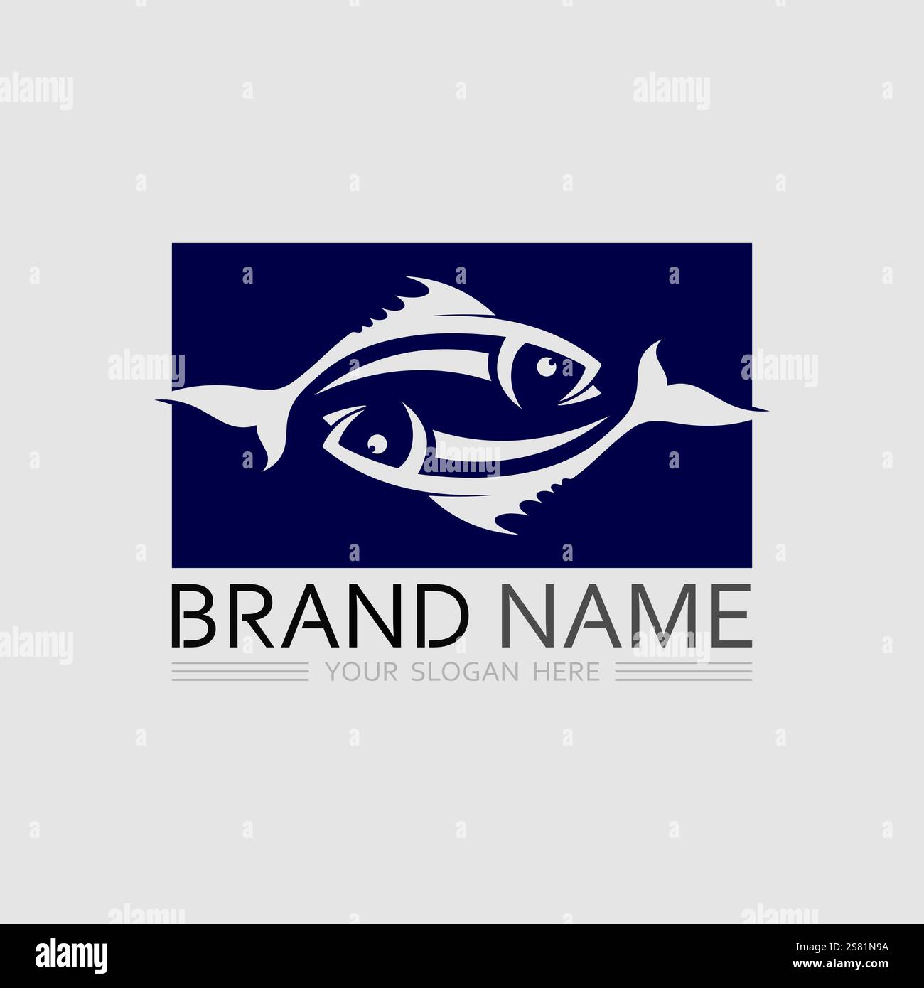 Fish and Fishing logo aquatic design animal vector illustration Stock ...