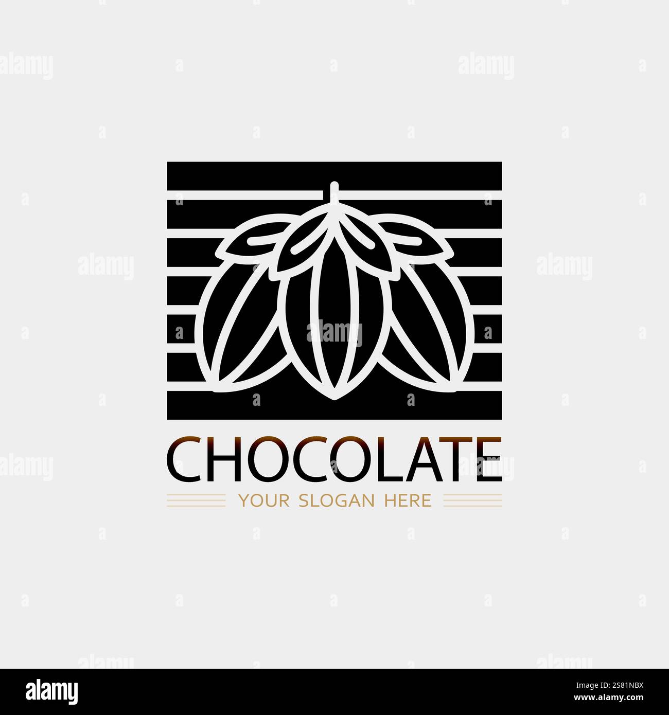 Chocolate and Cocoa logo icon vector design illustration Stock Vector ...