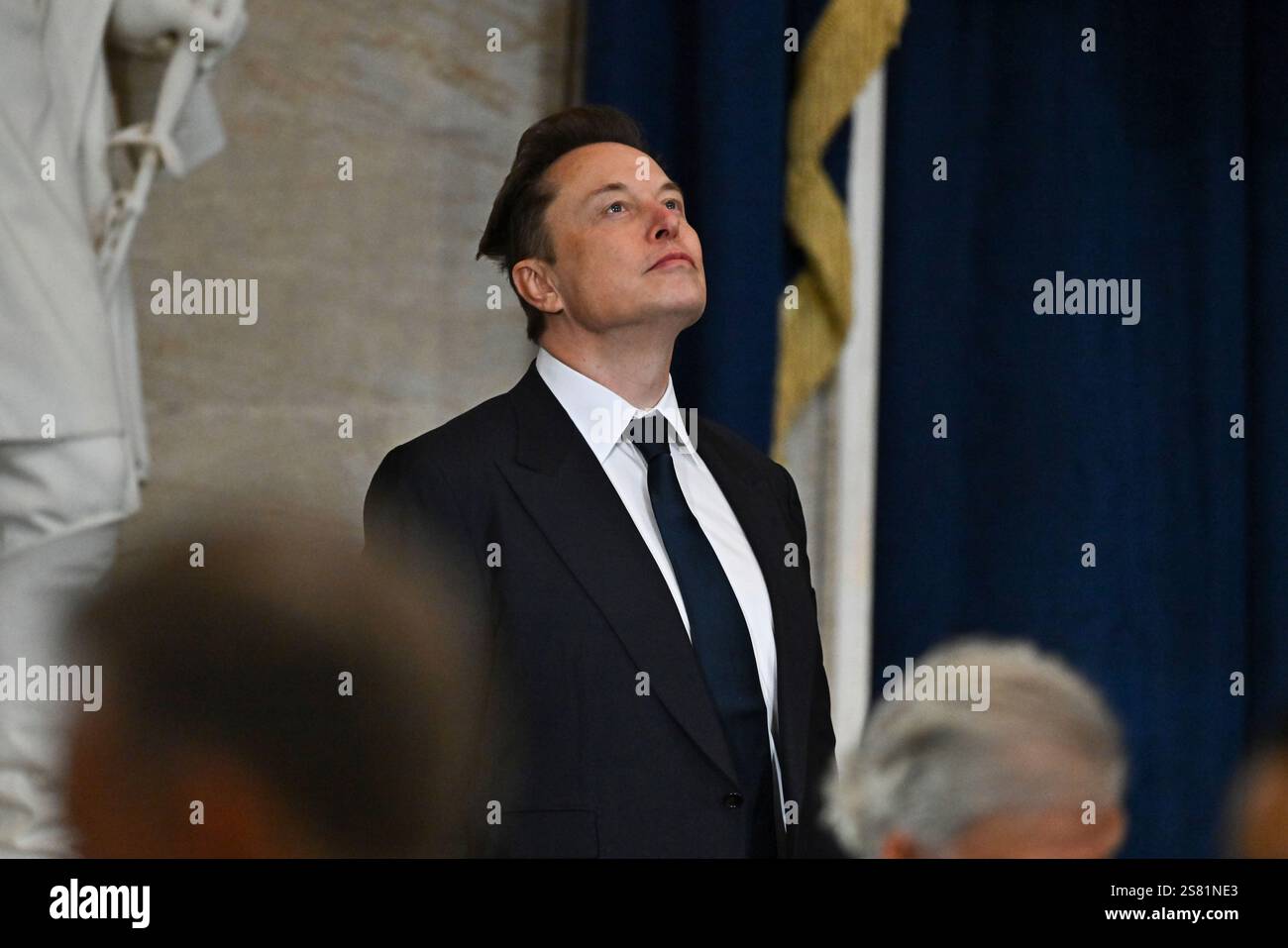 WASHINGTON, DC - JANUARY 20: Tesla CEO Elon Musk arrives ahead of the ...