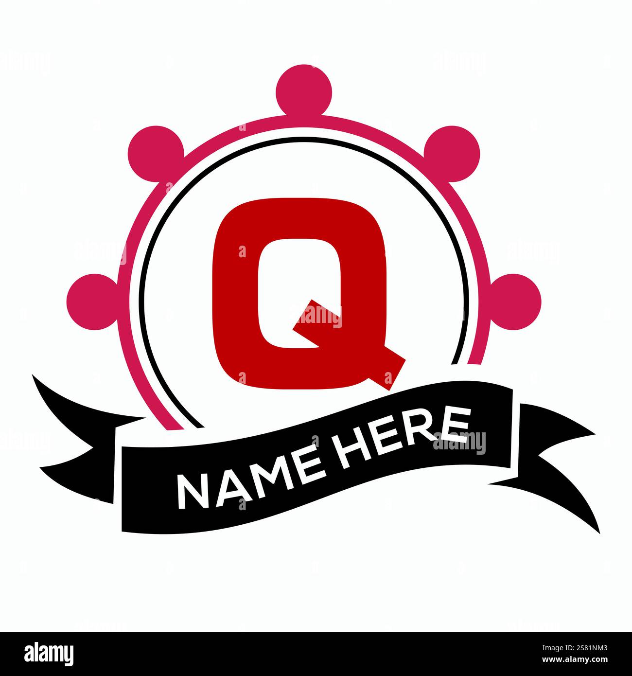 Letter Q Ship Wheal Logo Concept For Ship and Boat Steering Wheel ...