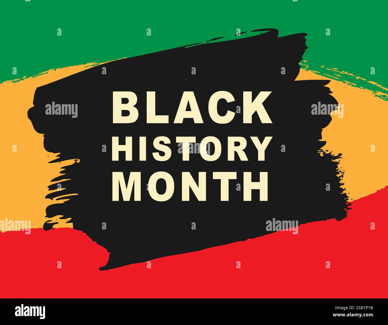 Black History Month 2025 African American Banner Stock Vector Image ...