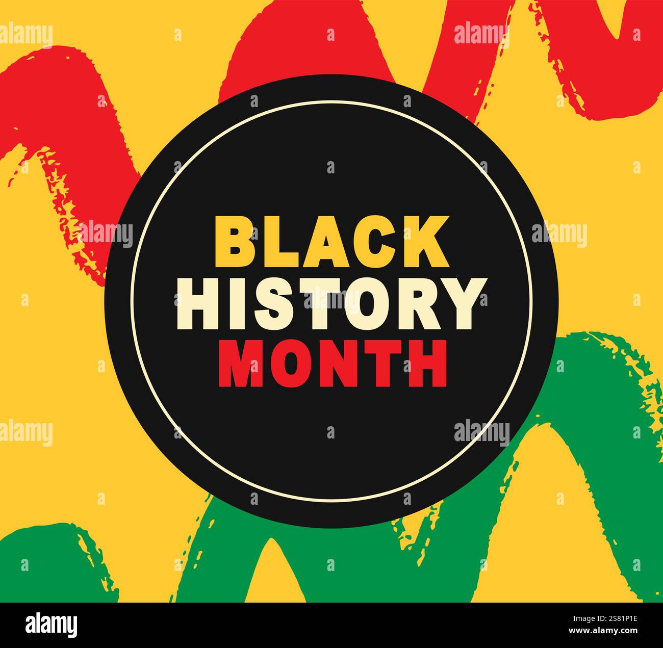 Black History Month 2025 African American Banner Stock Vector Image ...