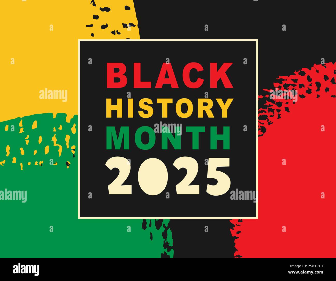 Black History Month 2025 African American Banner Stock Vector Image ...