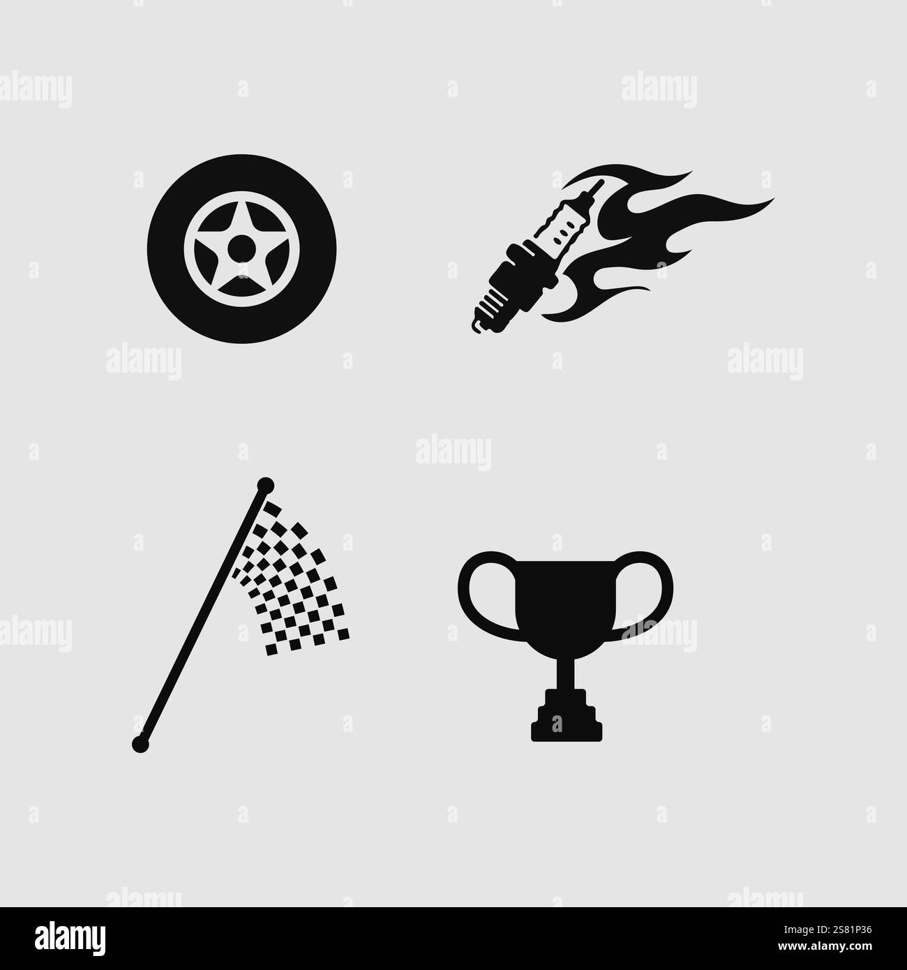Race and speed logo icon vector Race flag racing illustration logo ...