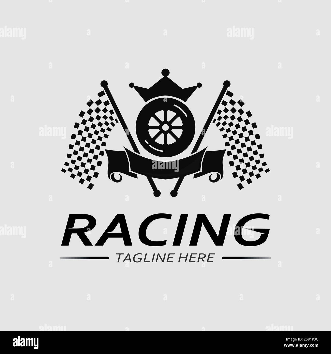 Race and speed logo icon vector Race flag racing illustration logo ...