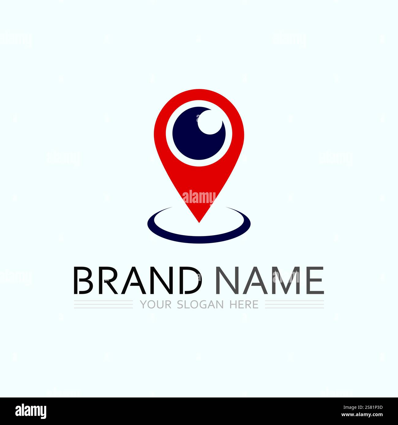 GPS and MAP logo navigator sign location symbol design vector ...