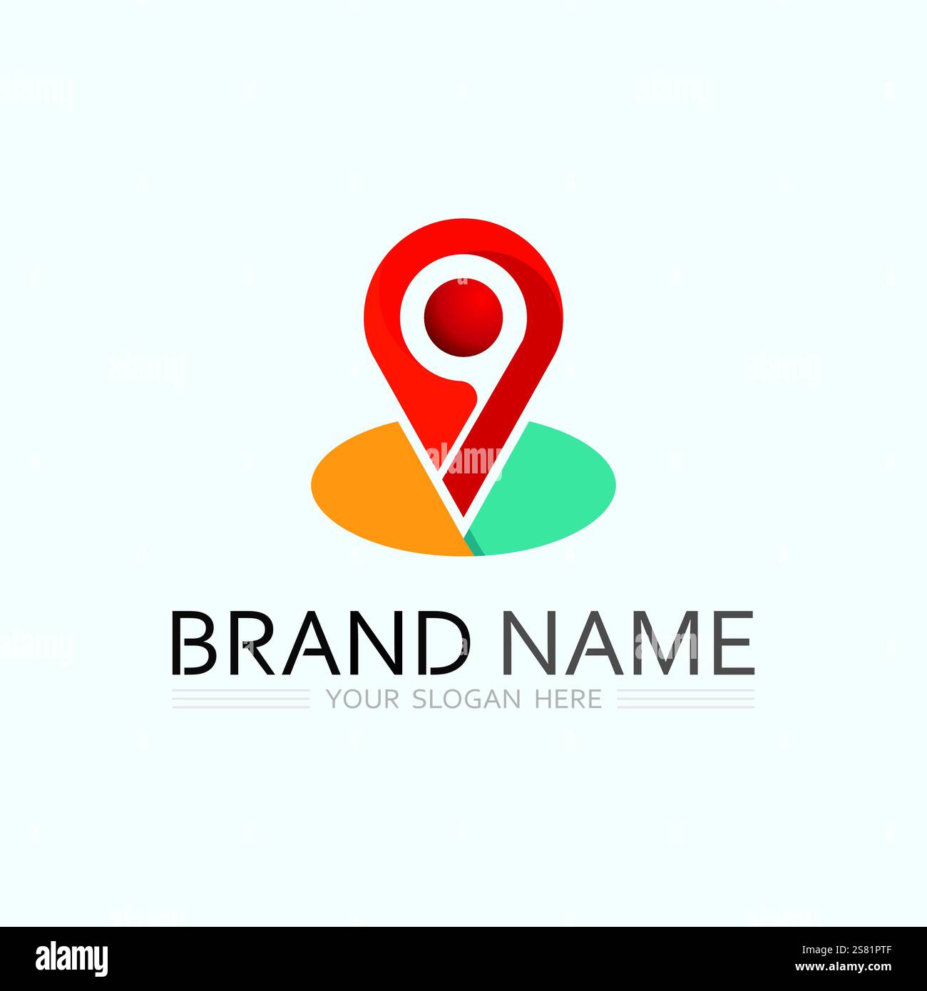 GPS and MAP logo navigator sign location symbol design vector ...