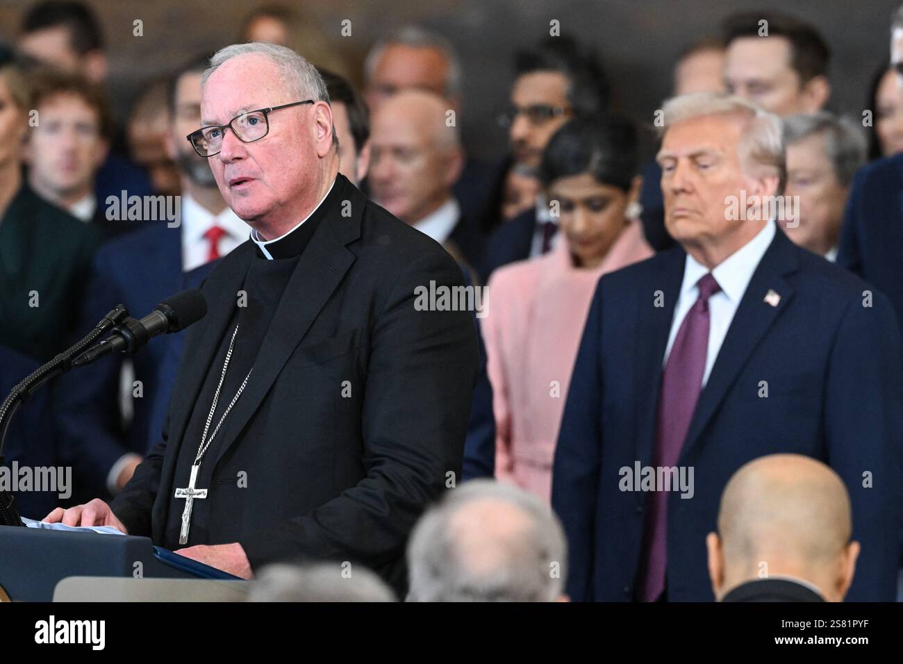 Dc, United States. 20th Jan, 2025. Archbishop of New York Cardinal ...