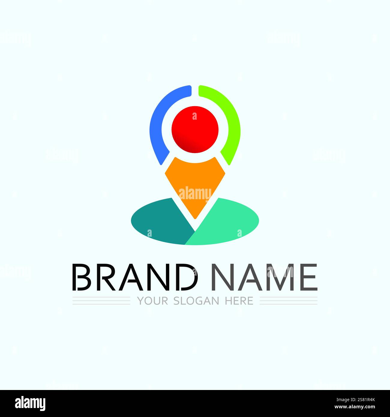 GPS and MAP logo navigator sign location symbol design vector ...