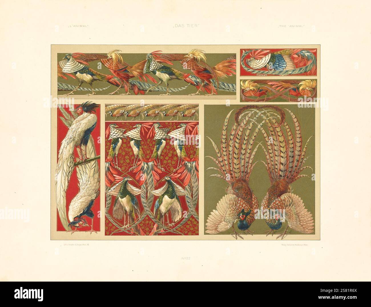 Anton Seder - The Animal in Decorative Arts - Intricate Art Nouveau Designs - 1896 - Silver ...