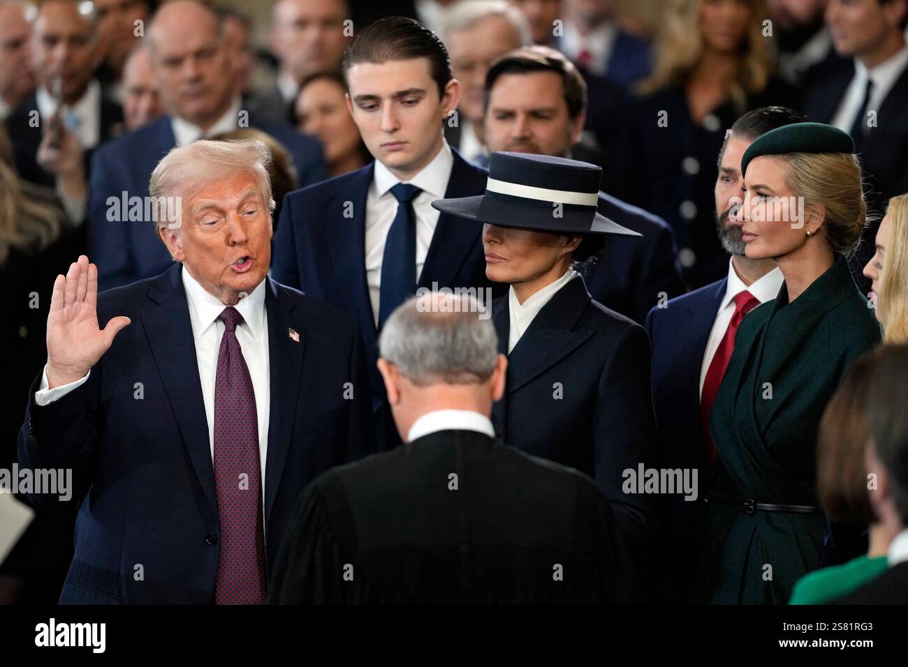 Washington, United States. 20th Jan, 2025. Donald Trump is sworn in as ...