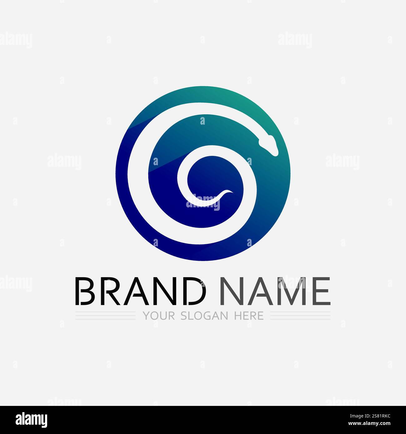 Snake logo template design. Vector illustration Stock Vector Image ...
