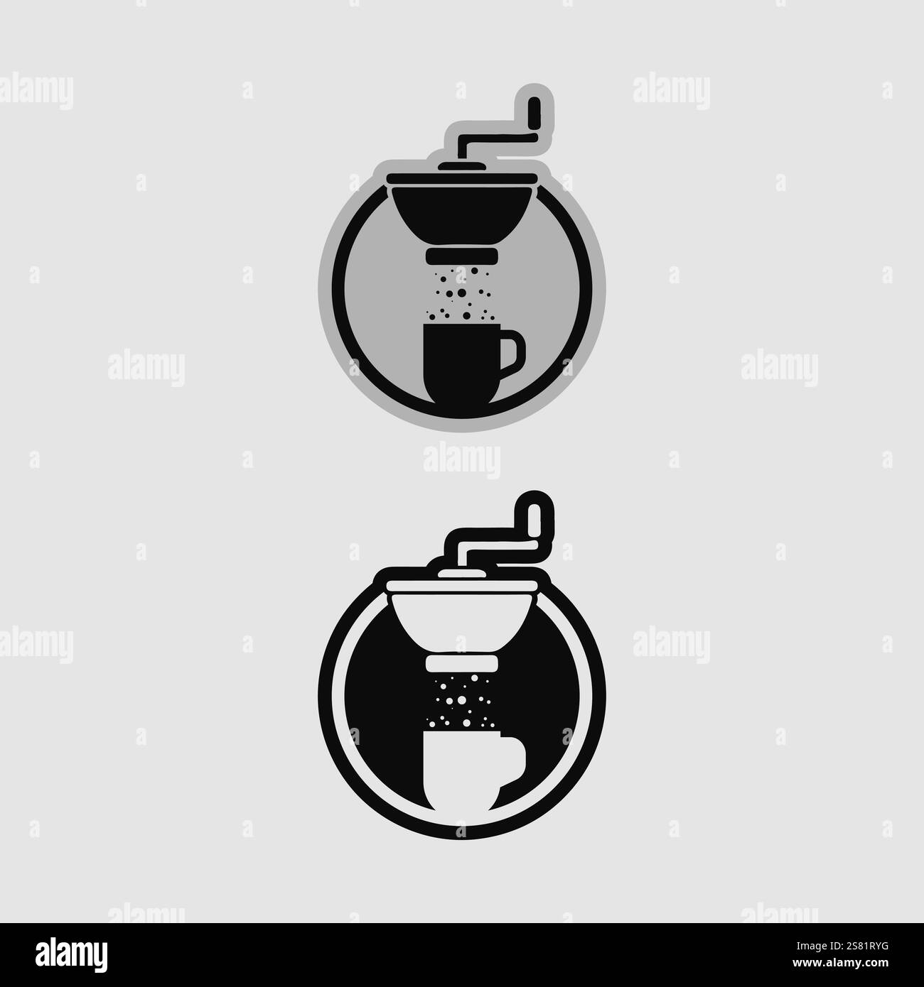 Cafe logo and Coffee logo design cafetarian drink dinner resto Stock ...