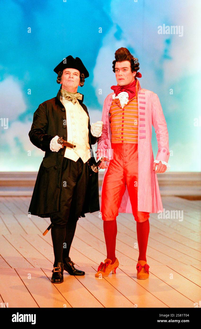 l-r: Des McAleer (Sir Lucius O'Trigger), Robert Portal (Bob Acres) in ...