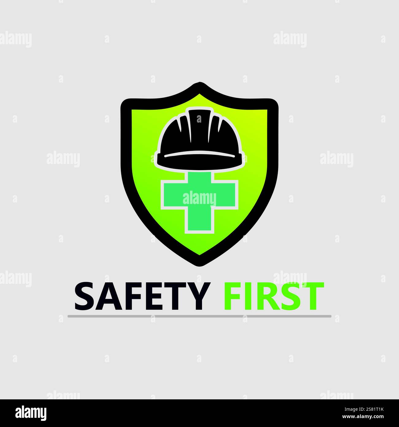 safety first logo icon vector design and illustration graphic sign ...