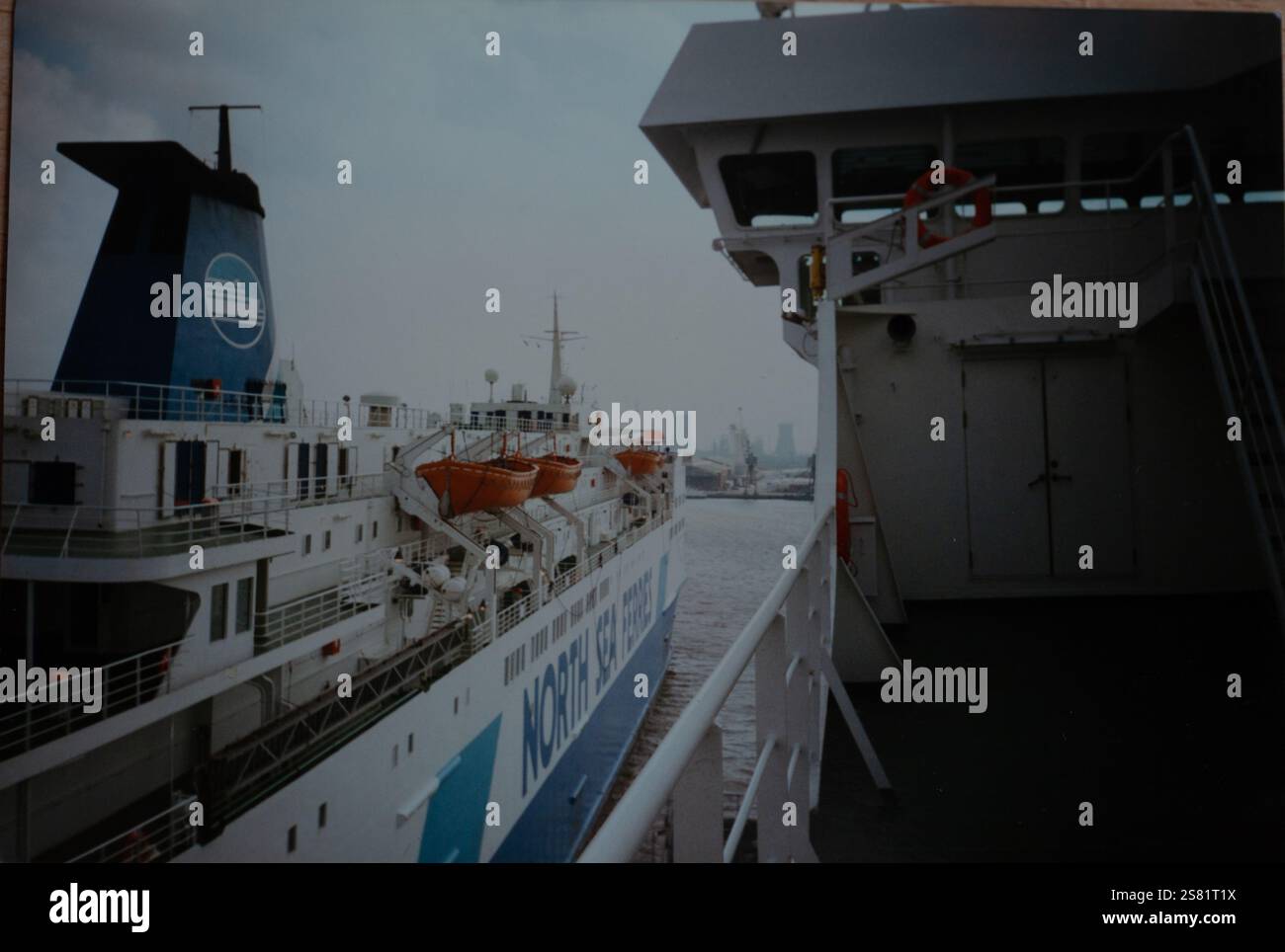 M.V. Norsun and M.V. Norsea passenger ferries at King George Dock, Hull ...