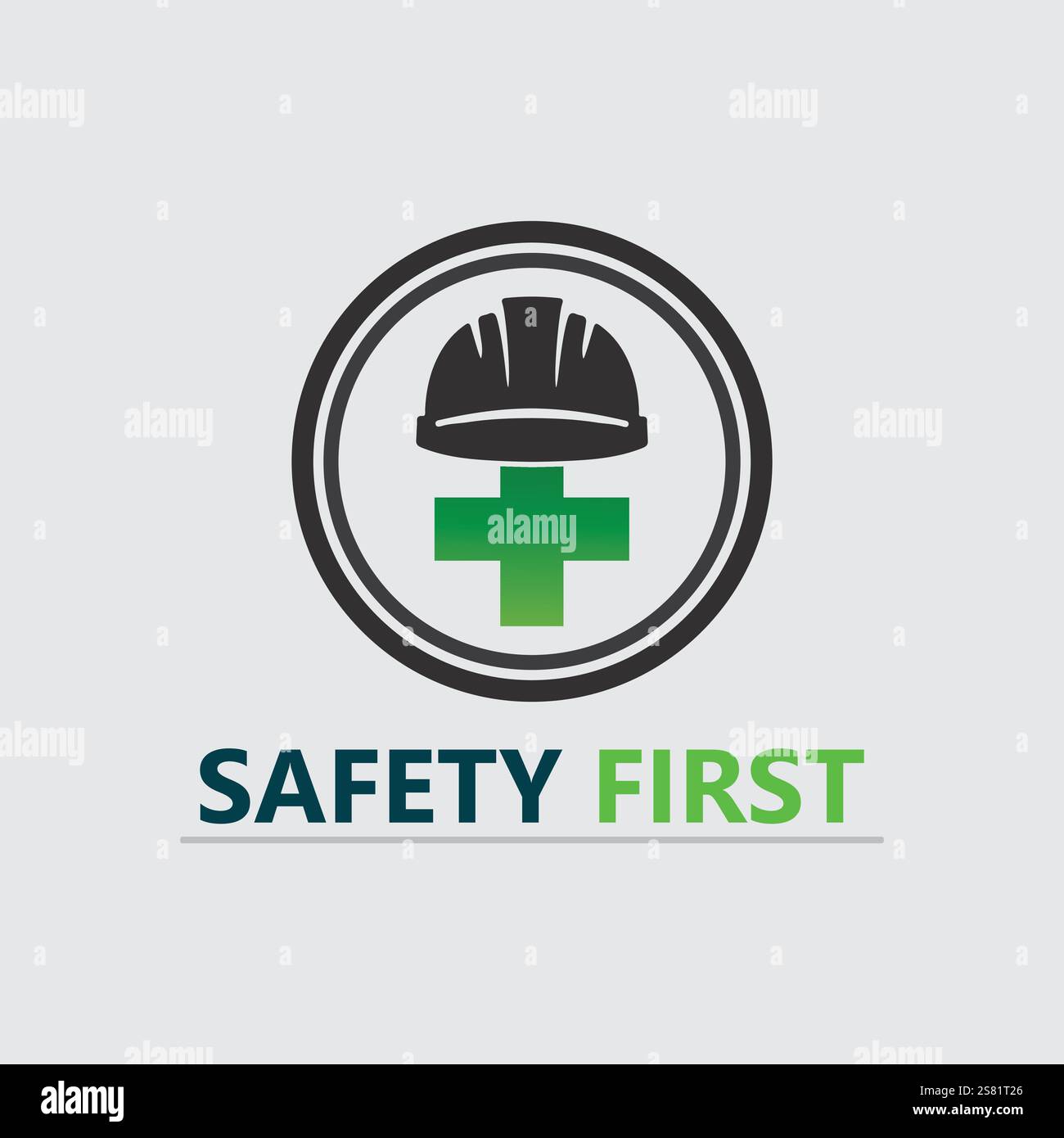 safety first logo icon vector design and illustration graphic sign ...