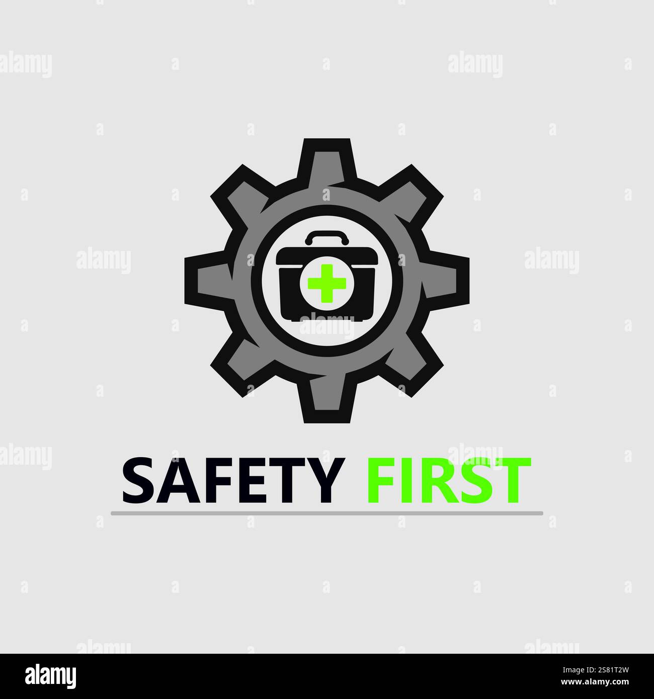 safety first logo icon vector design and illustration graphic sign ...