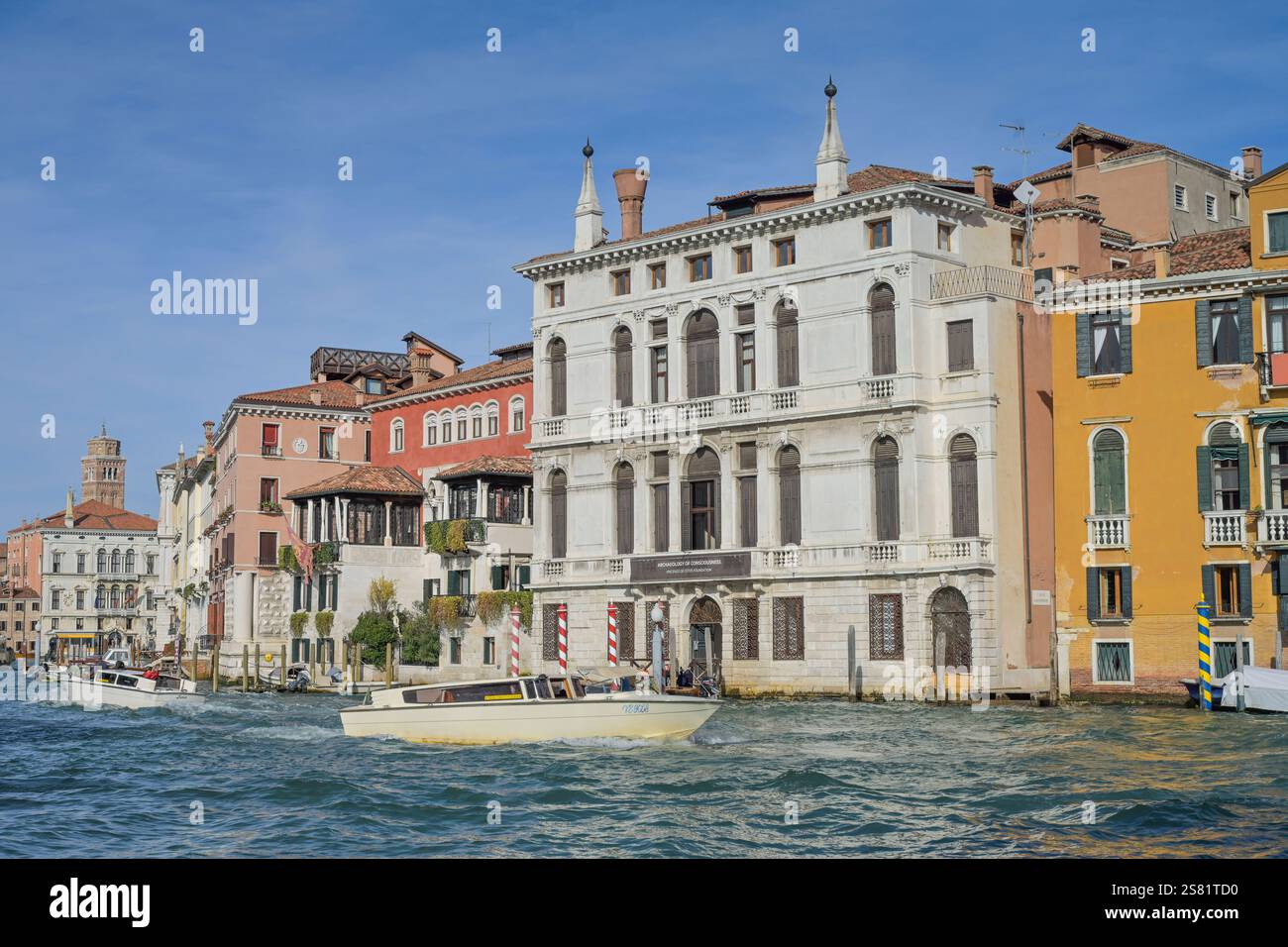Palazzo Giustinian Lolin und andere Paläste, Canal Grande, Venedig ...