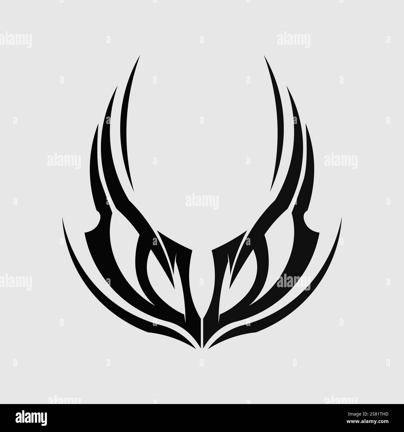 tribal tattoo vector logo design icon and sign tribal culture vintage ...