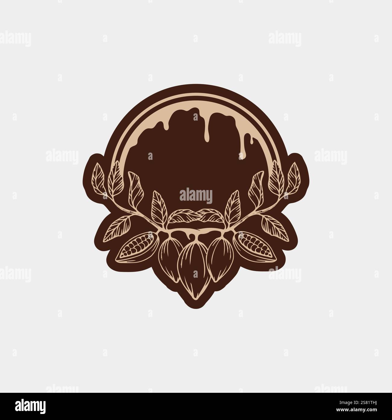 Chocolate and Cocoa logo icon vector design illustration Stock Vector ...