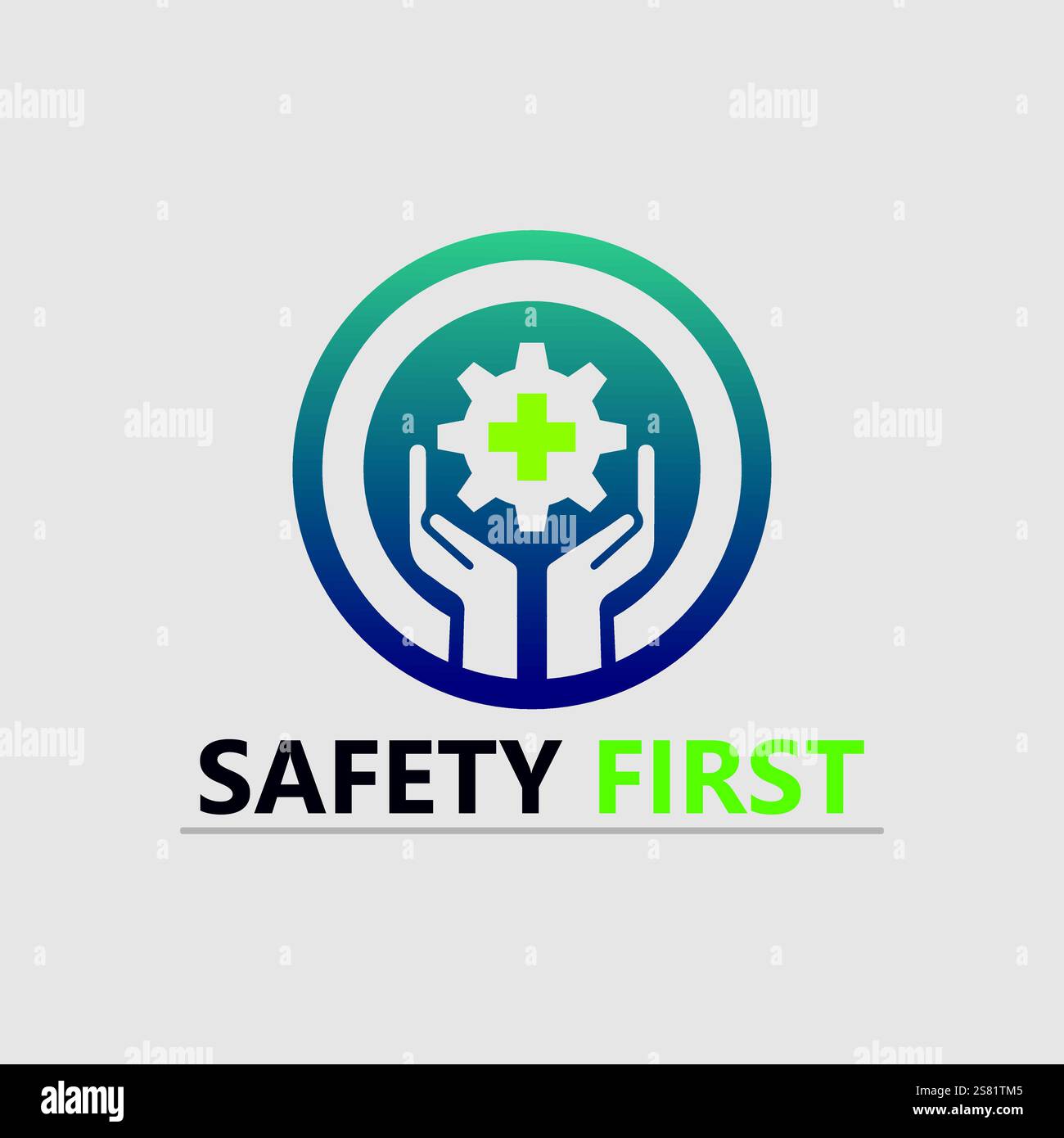 safety first logo icon vector design and illustration graphic sign ...