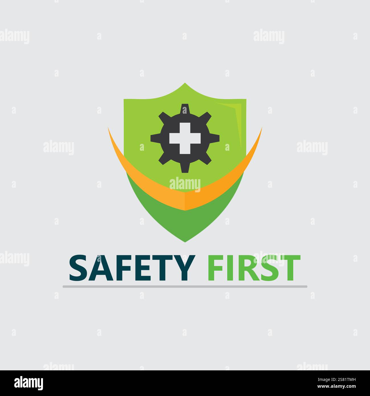 safety first logo icon vector design and illustration graphic sign ...