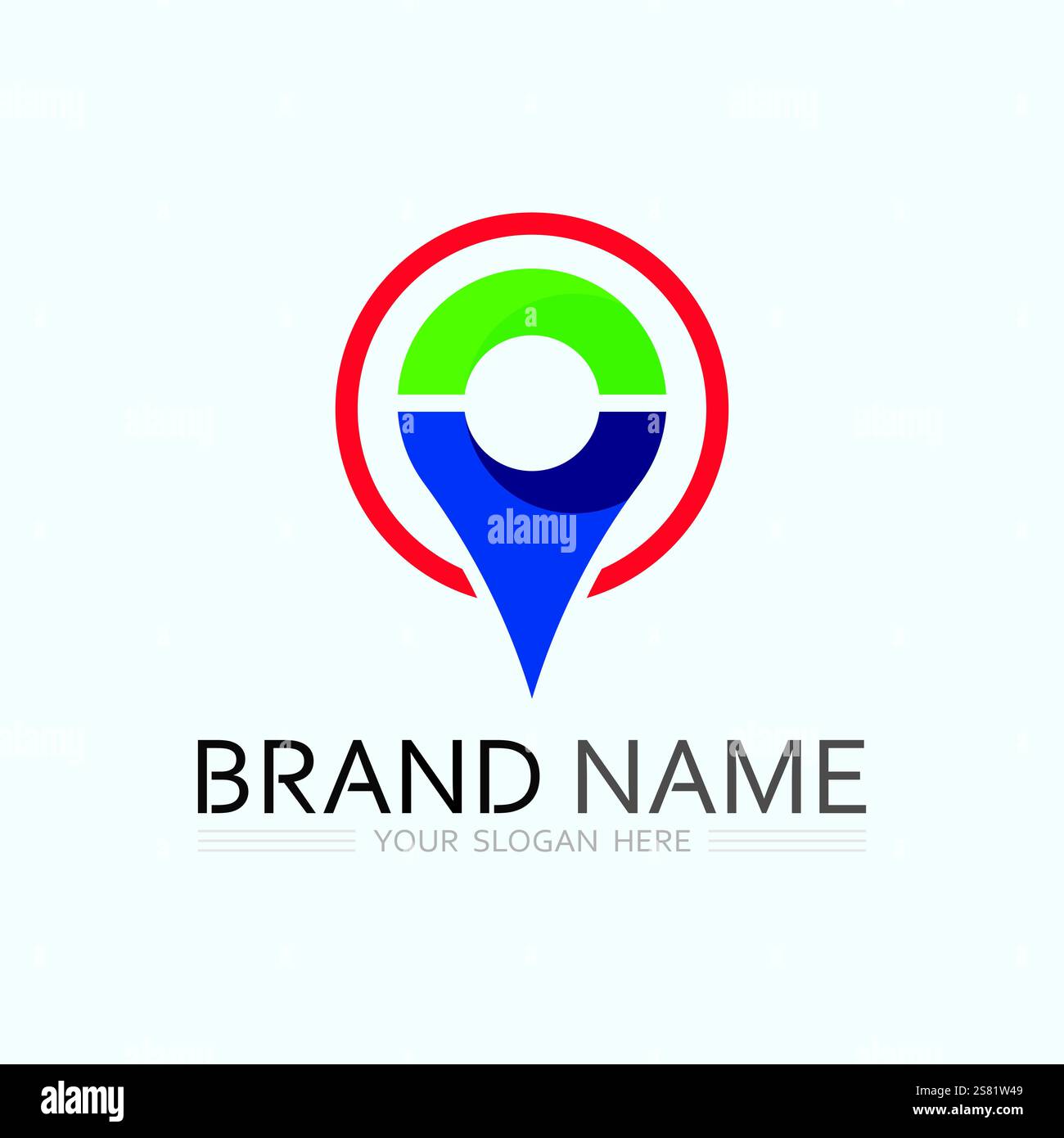 GPS and MAP logo navigator sign location symbol design vector ...
