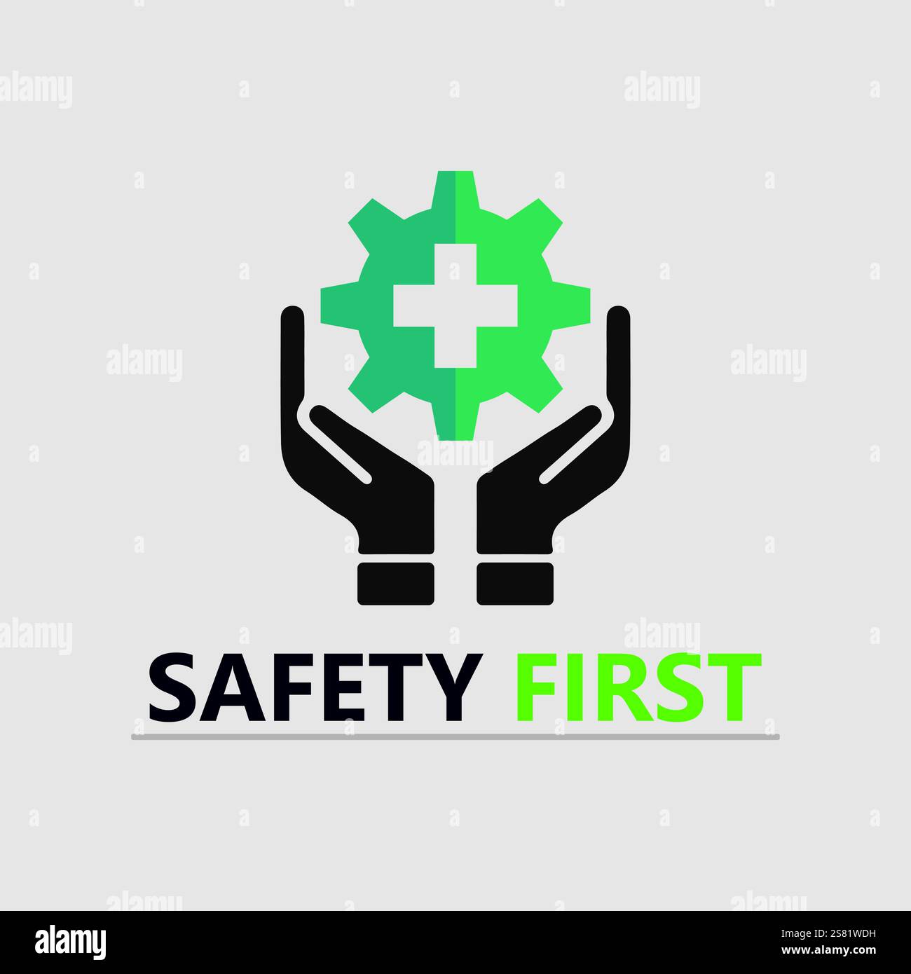 safety first logo icon vector design and illustration graphic sign ...