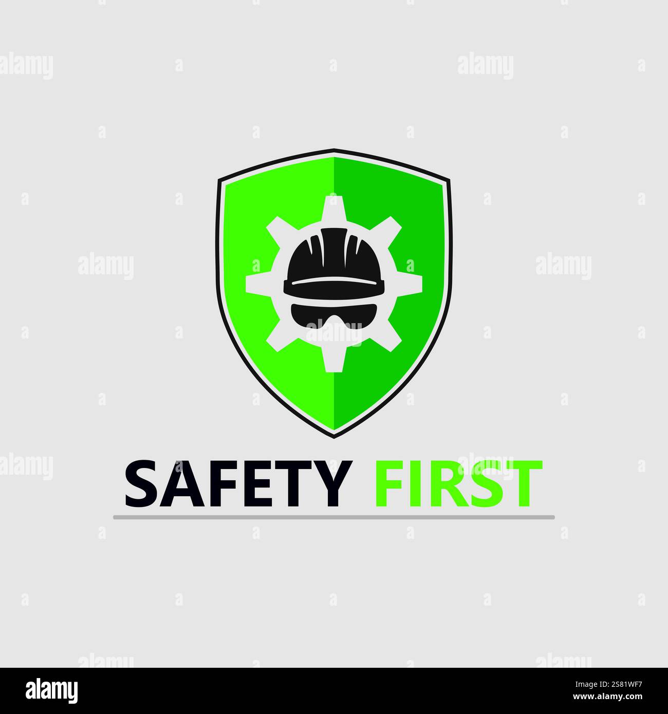safety first logo icon vector design and illustration graphic sign ...
