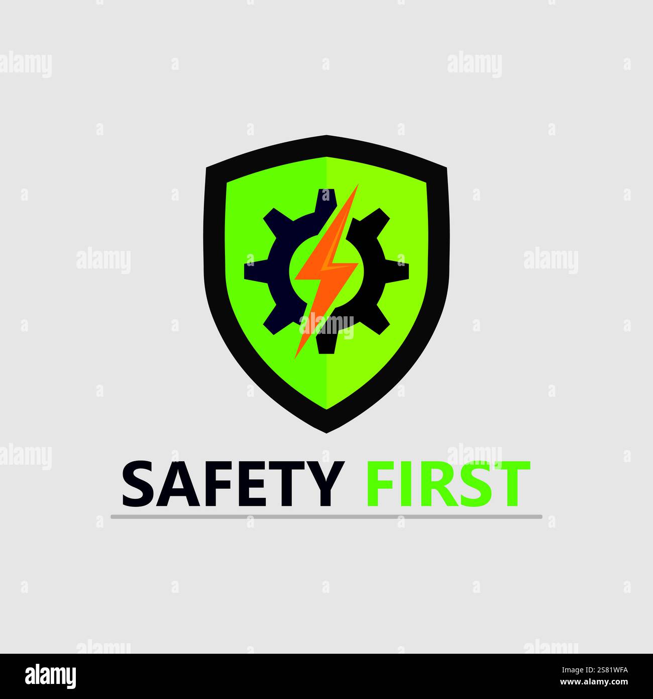 safety first logo icon vector design and illustration graphic sign ...
