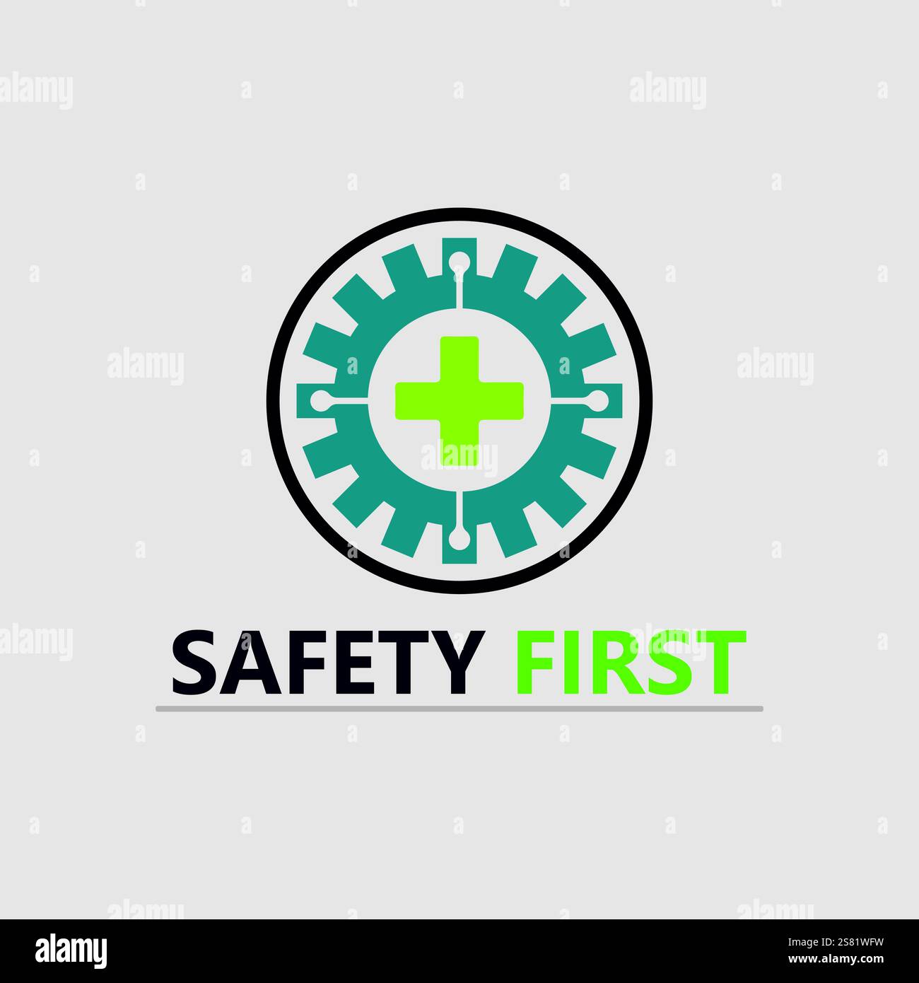 safety first logo icon vector design and illustration graphic sign ...