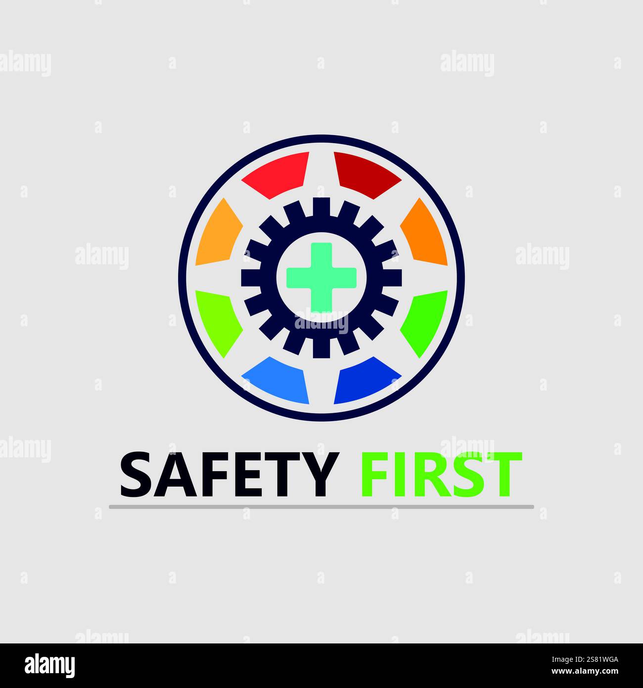 safety first logo icon vector design and illustration graphic sign ...