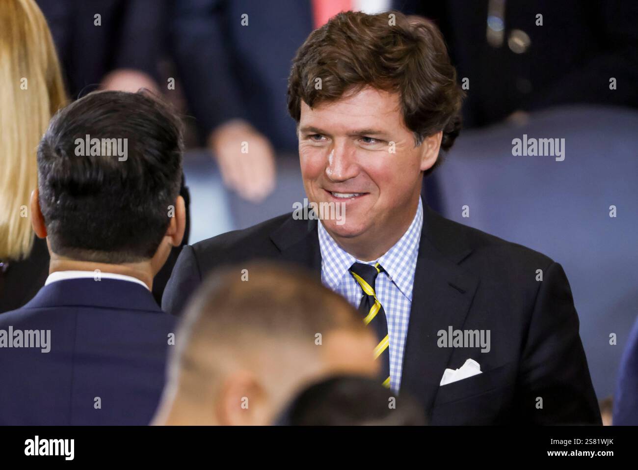 Political commentator Tucker Carlson attends Donald Trumpâ s ...