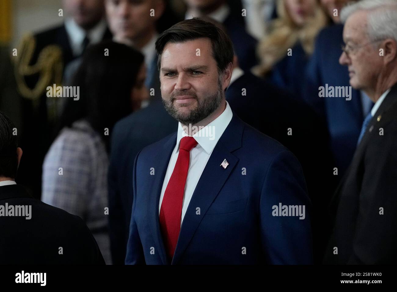 Vice President-elect JD Vance arrives at the 60th Presidential ...