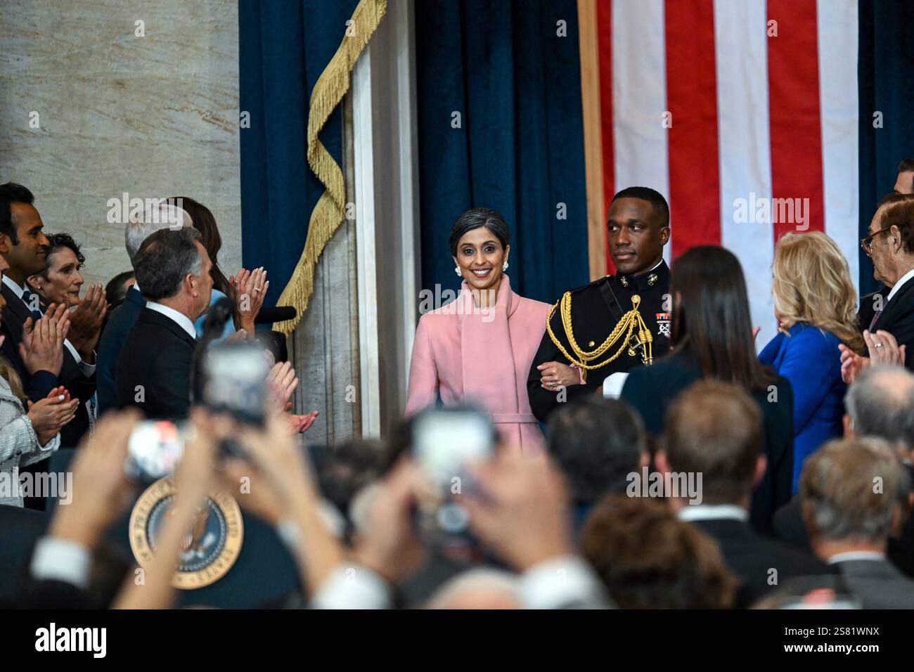 Usha Vance arrives for the inauguration of Donald Trump as the 47th ...