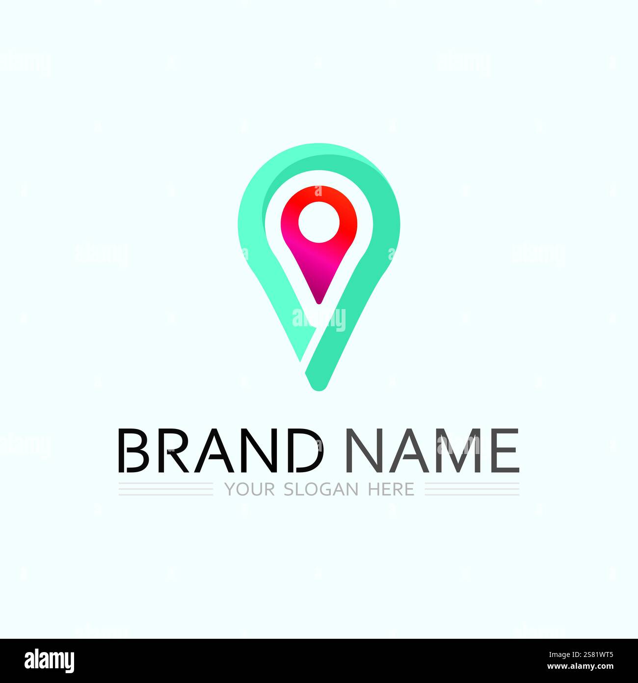 GPS and MAP logo navigator sign location symbol design vector ...
