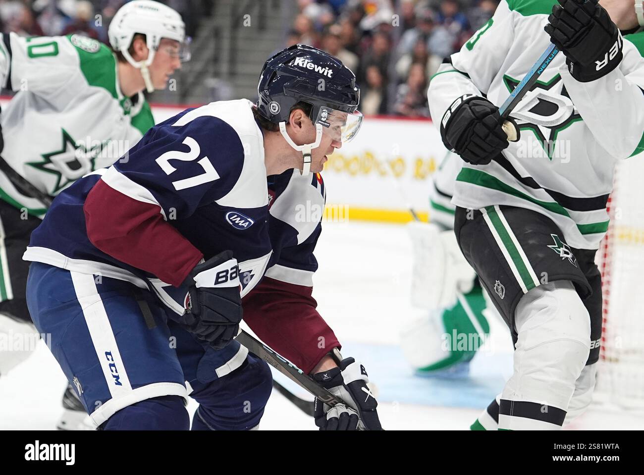 Colorado Avalanche left wing Jonathan Drouin (27) in the first period ...