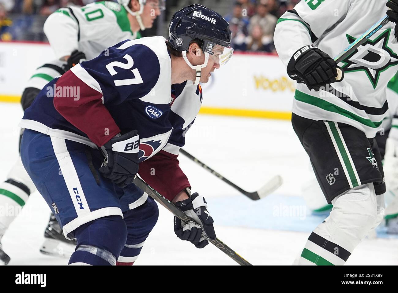 Colorado Avalanche left wing Jonathan Drouin (27) in the first period ...