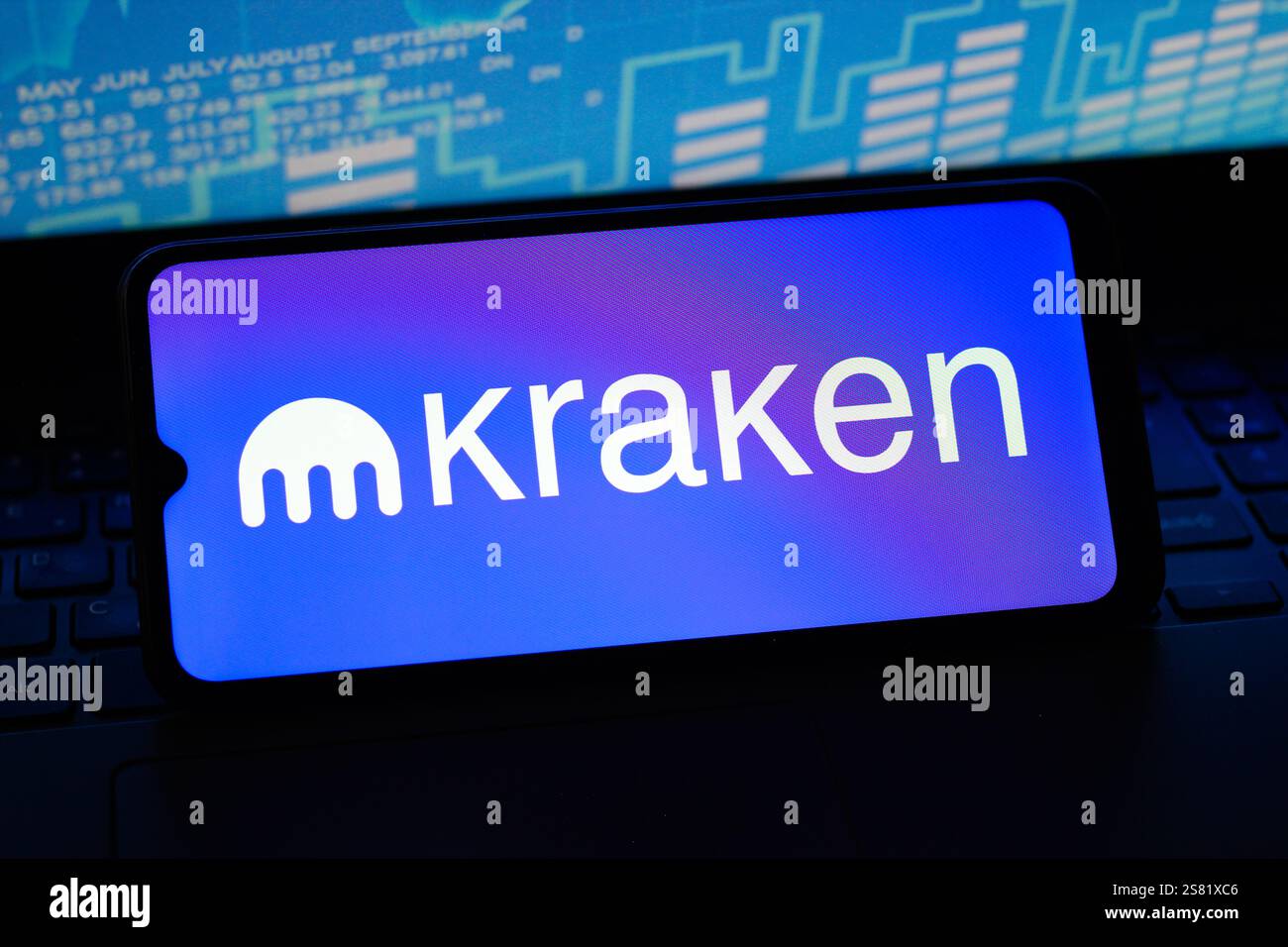 Canada. 20th Jan, 2025. In this photo illustration, the Kraken logo is ...