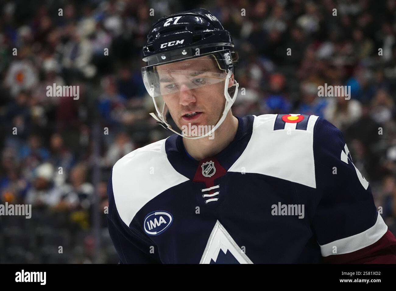 Colorado Avalanche left wing Jonathan Drouin (27) in the second period ...