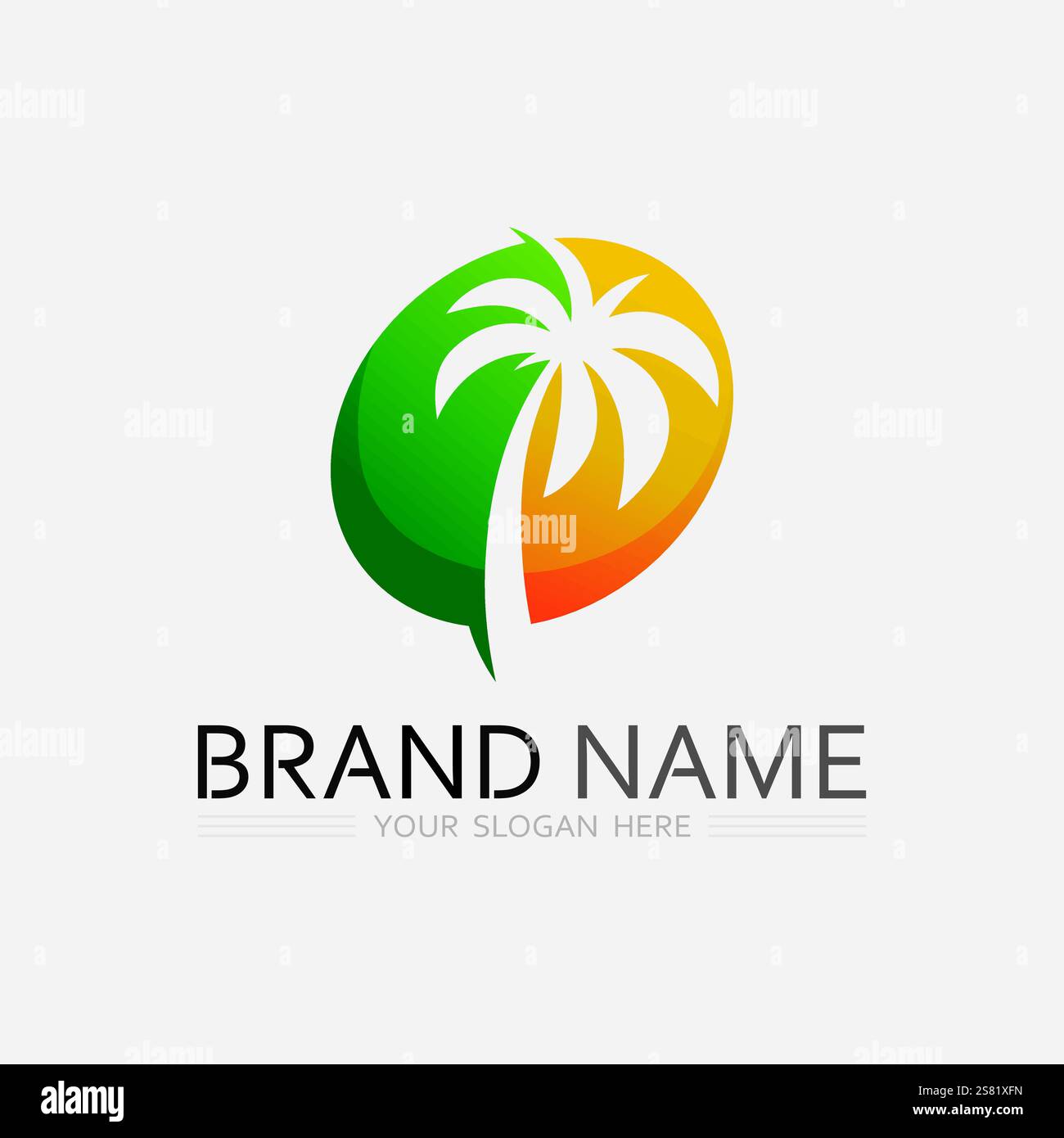 Palm Tree Beach Vintage Icon Stock Vector Image & Art - Alamy