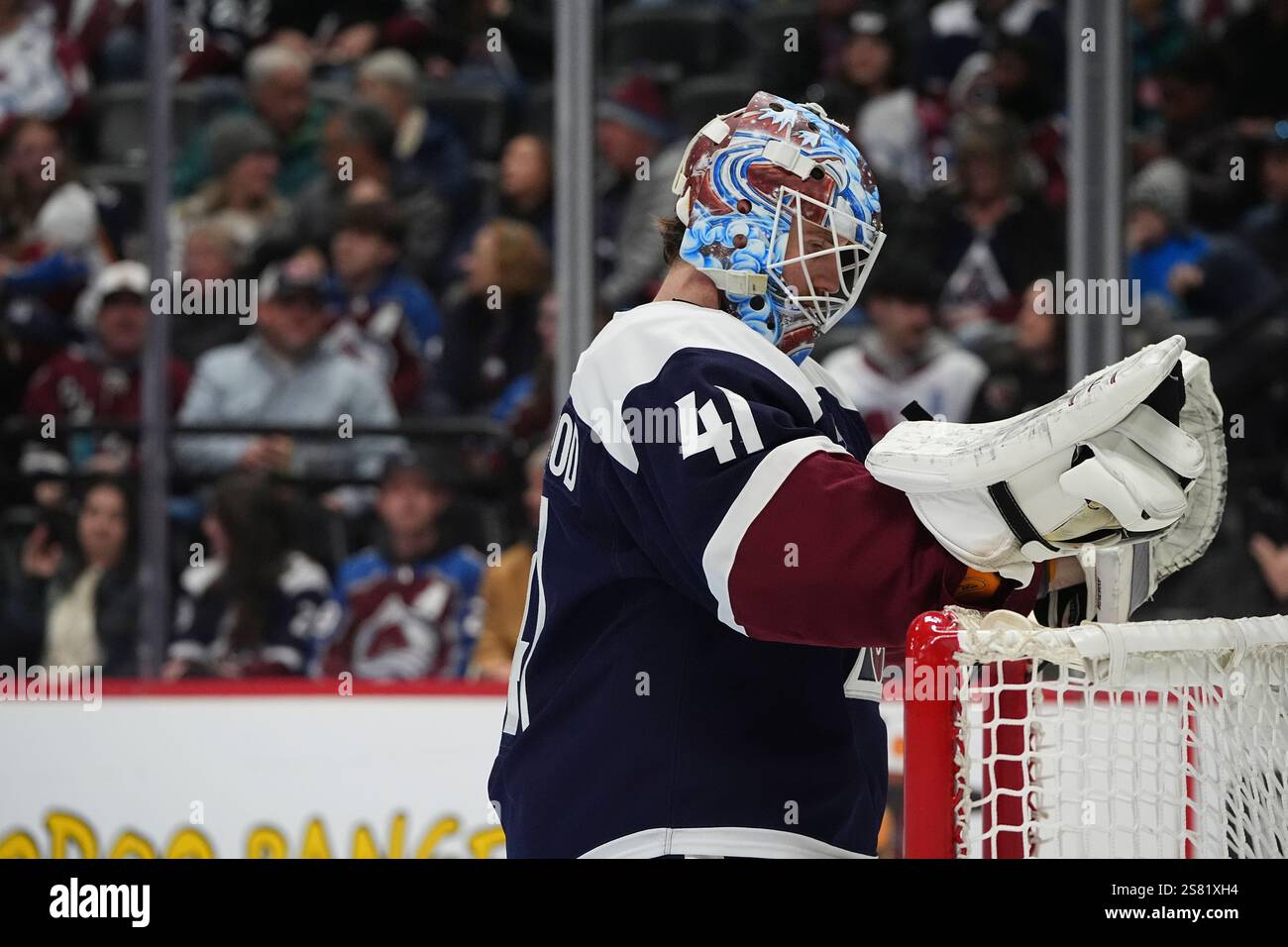 Colorado Avalanche goaltender Scott Wedgewood (41) in the second period ...
