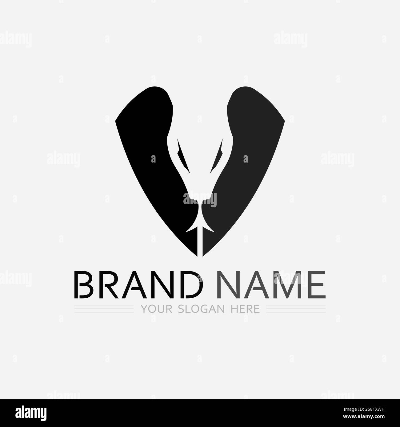 Snake logo template design. Vector illustration Stock Vector Image ...