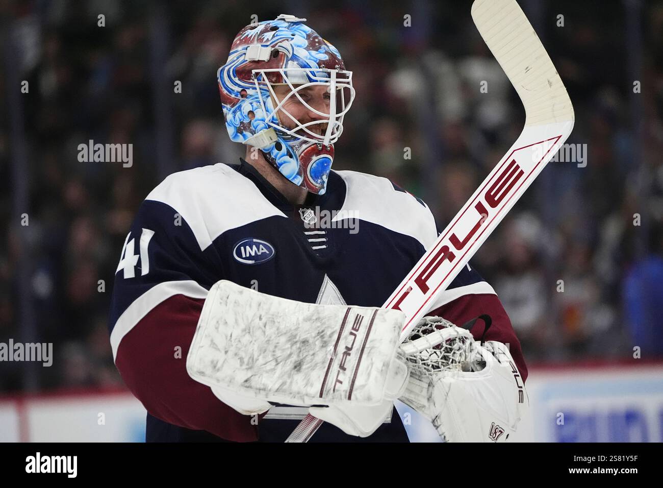Colorado Avalanche goaltender Scott Wedgewood (41) in the second period ...