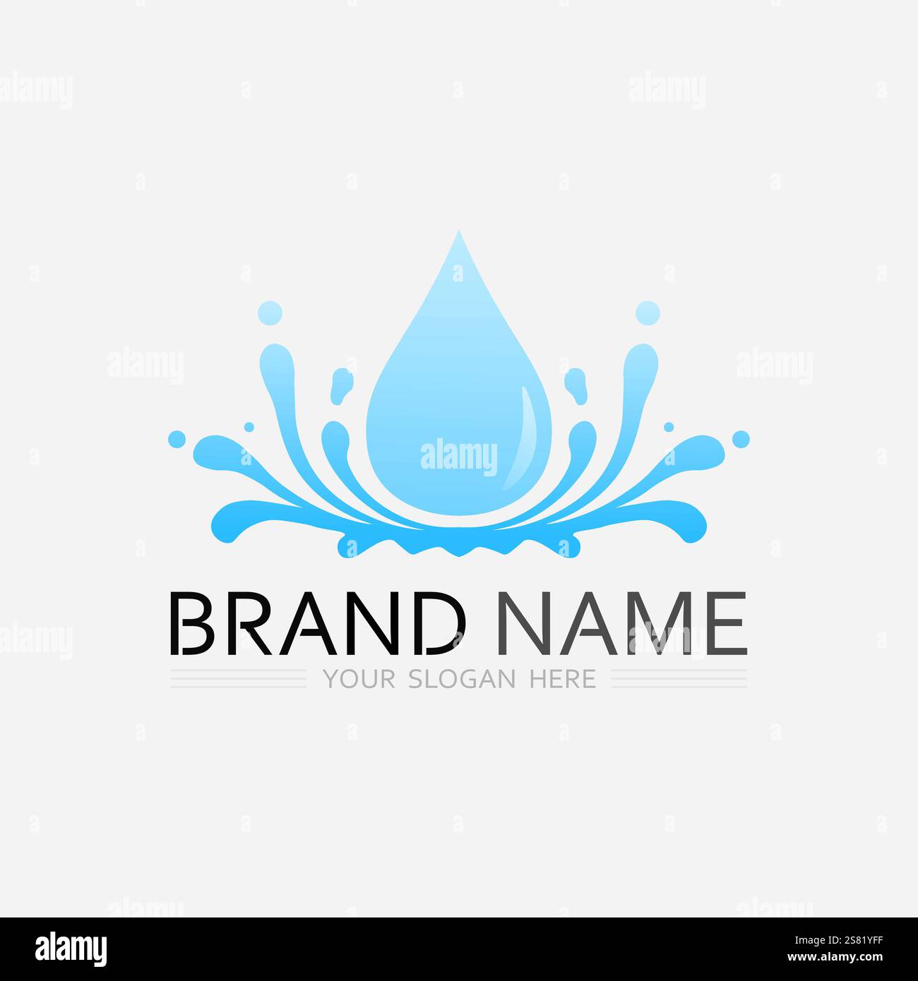 wave and water Isolated round shape logo Blue color Sea, ocean, river ...